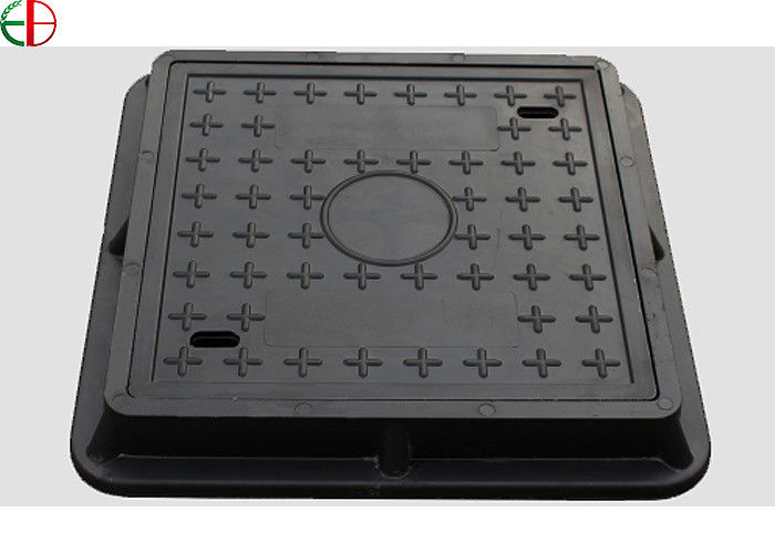 EN124 Class D400 Ductile Cast Iron Manhole Cover With Frame , Custom ...