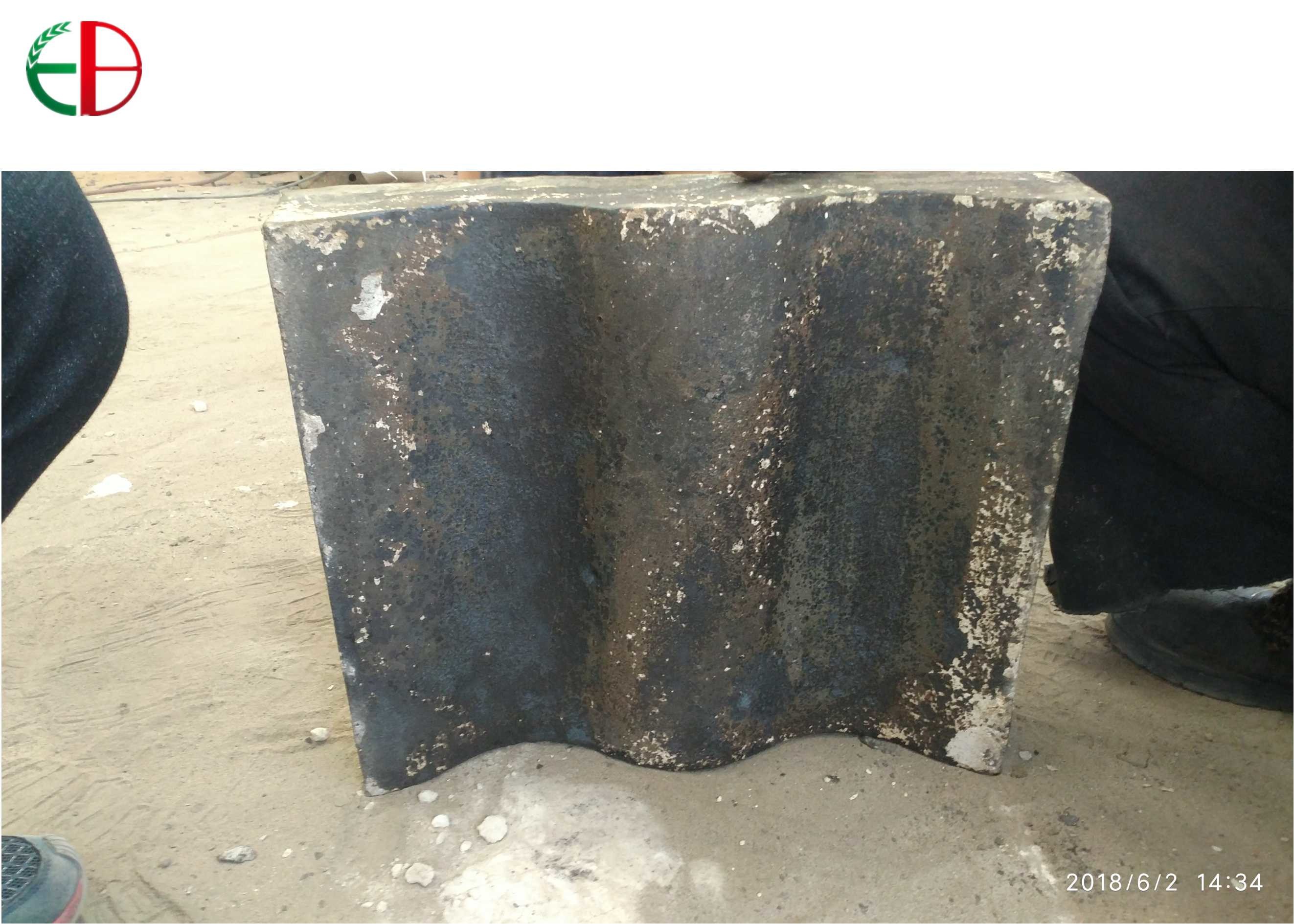 Dia.2.2m Cement Mill Shell Liners / Grinding Mill Liners ZG30Cr5Mo EB2003