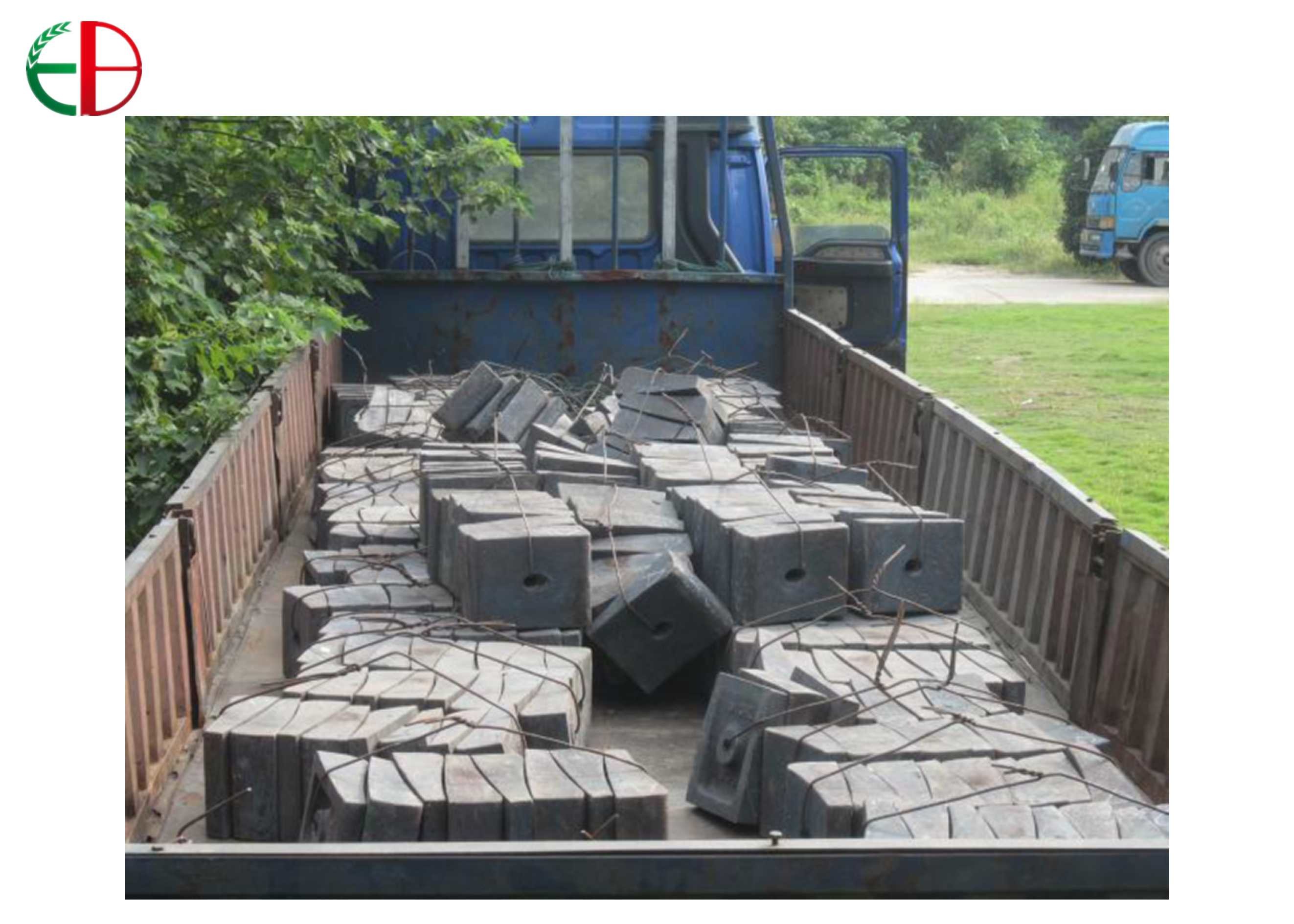 NiCl4-630 Raw Cement Mill Liners Ni - Hard Cast Iron Liner Plates EB5063